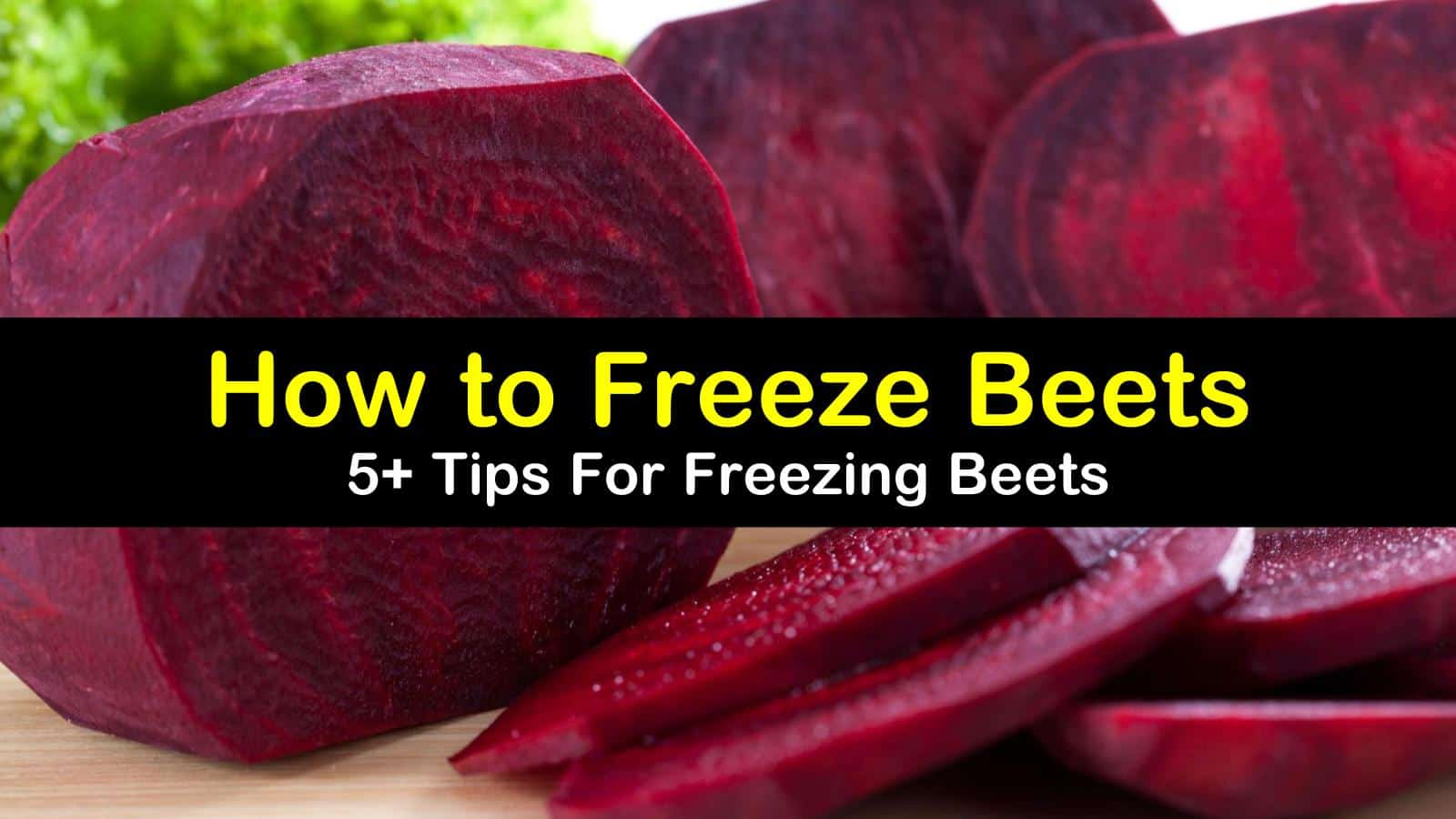 Can you freeze beets fresh beets?