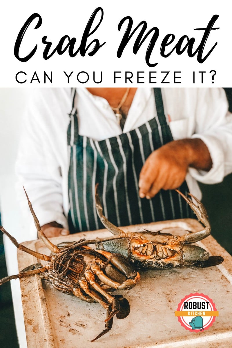 Can you freeze cooked crab meat with milk?