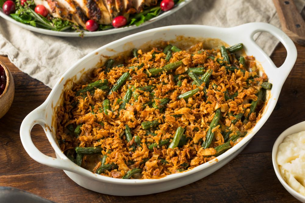 Can you freeze cooked green bean casserole?