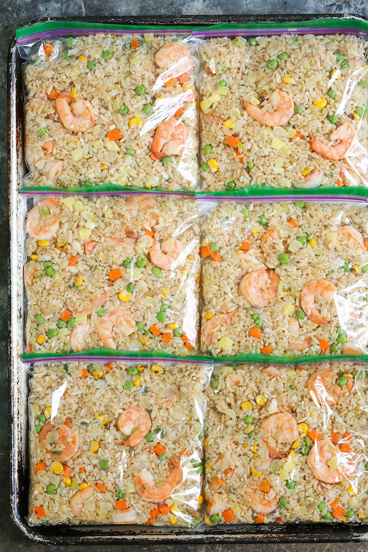 Can you freeze cooked shrimp and rice?