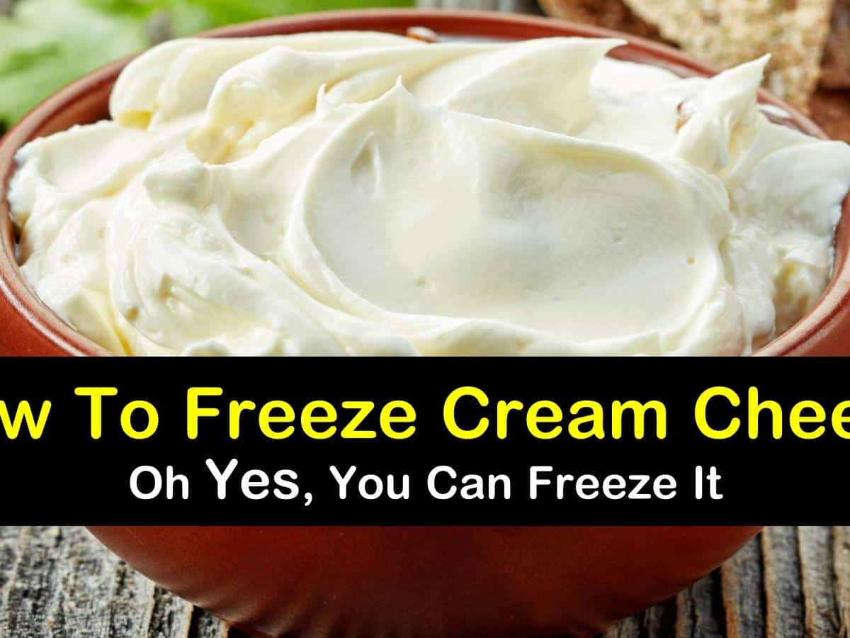 Can you freeze dishes with cream cheese?