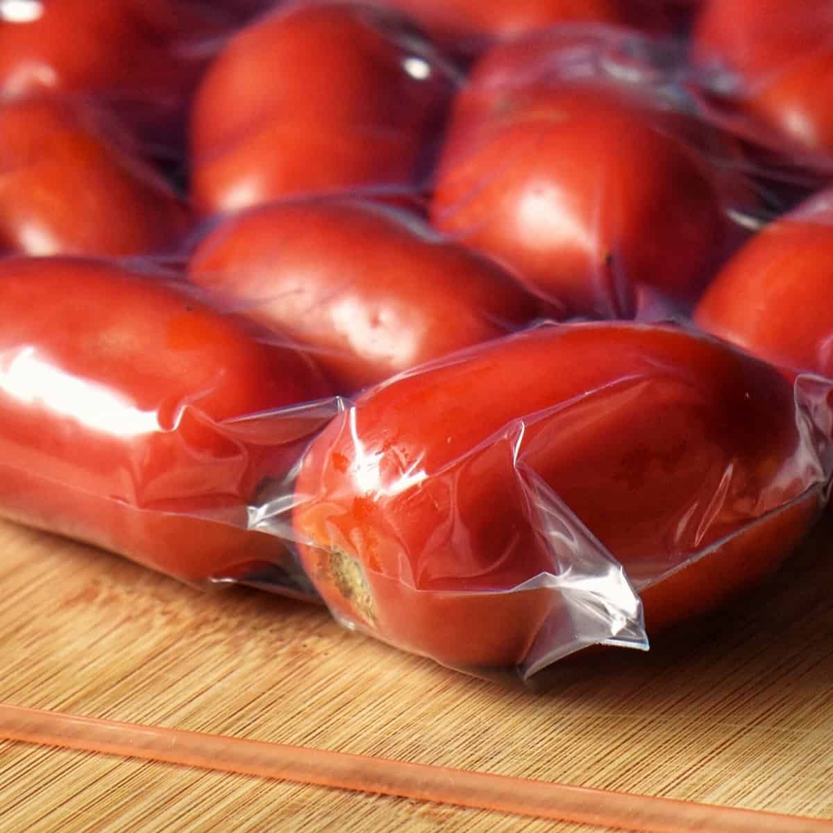 Can you freeze fresh tomatoes without blanching?