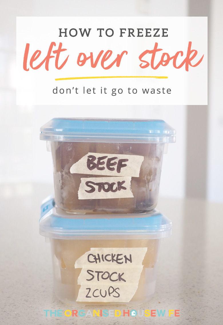 Can you freeze leftover stock?