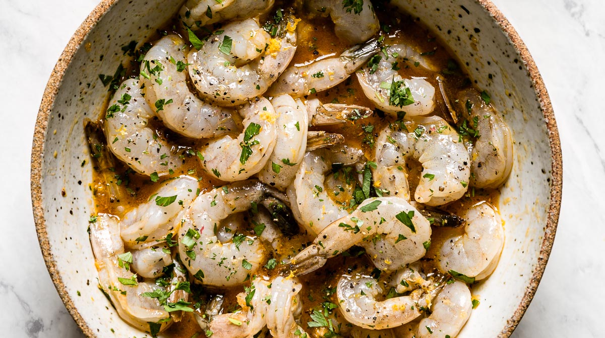 Can you freeze marinated raw shrimp?