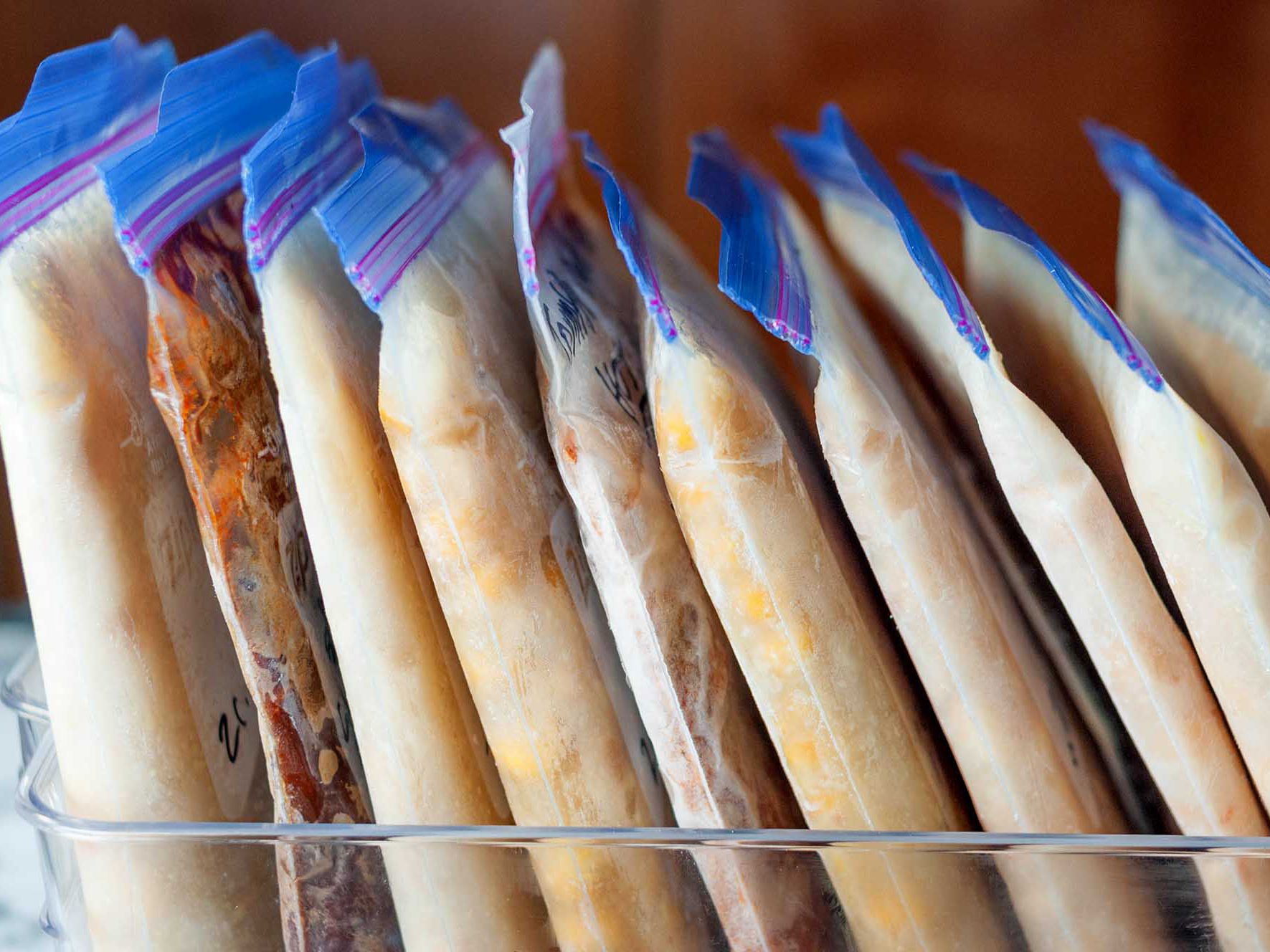 Can you freeze soup in Ziploc bags?