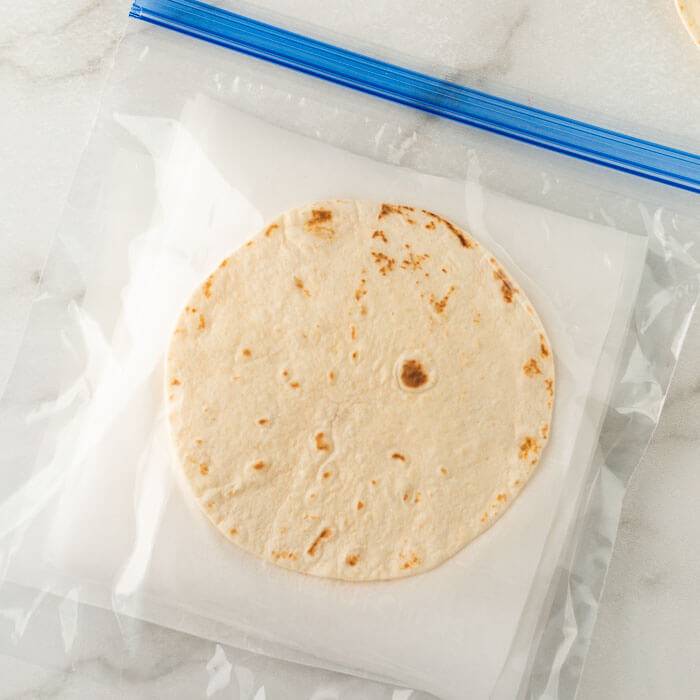 Can you freeze tortilla shells?