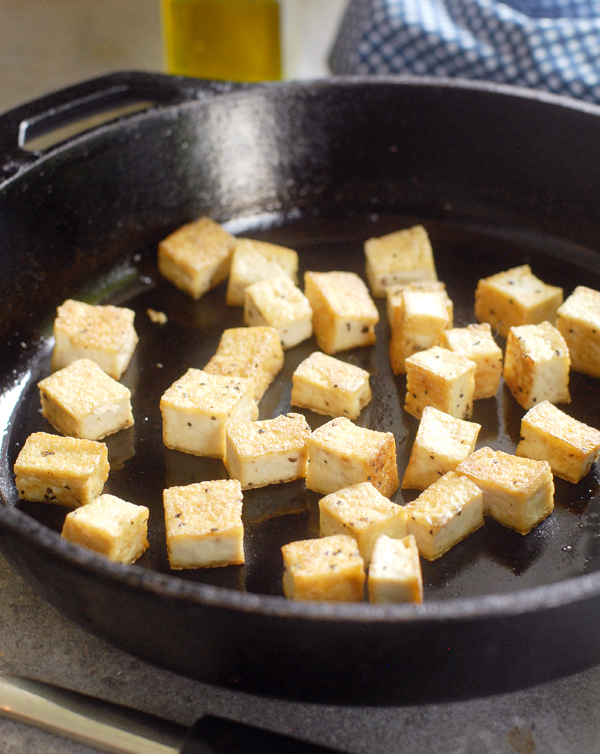 Can you fry tofu in a stainless steel pan?