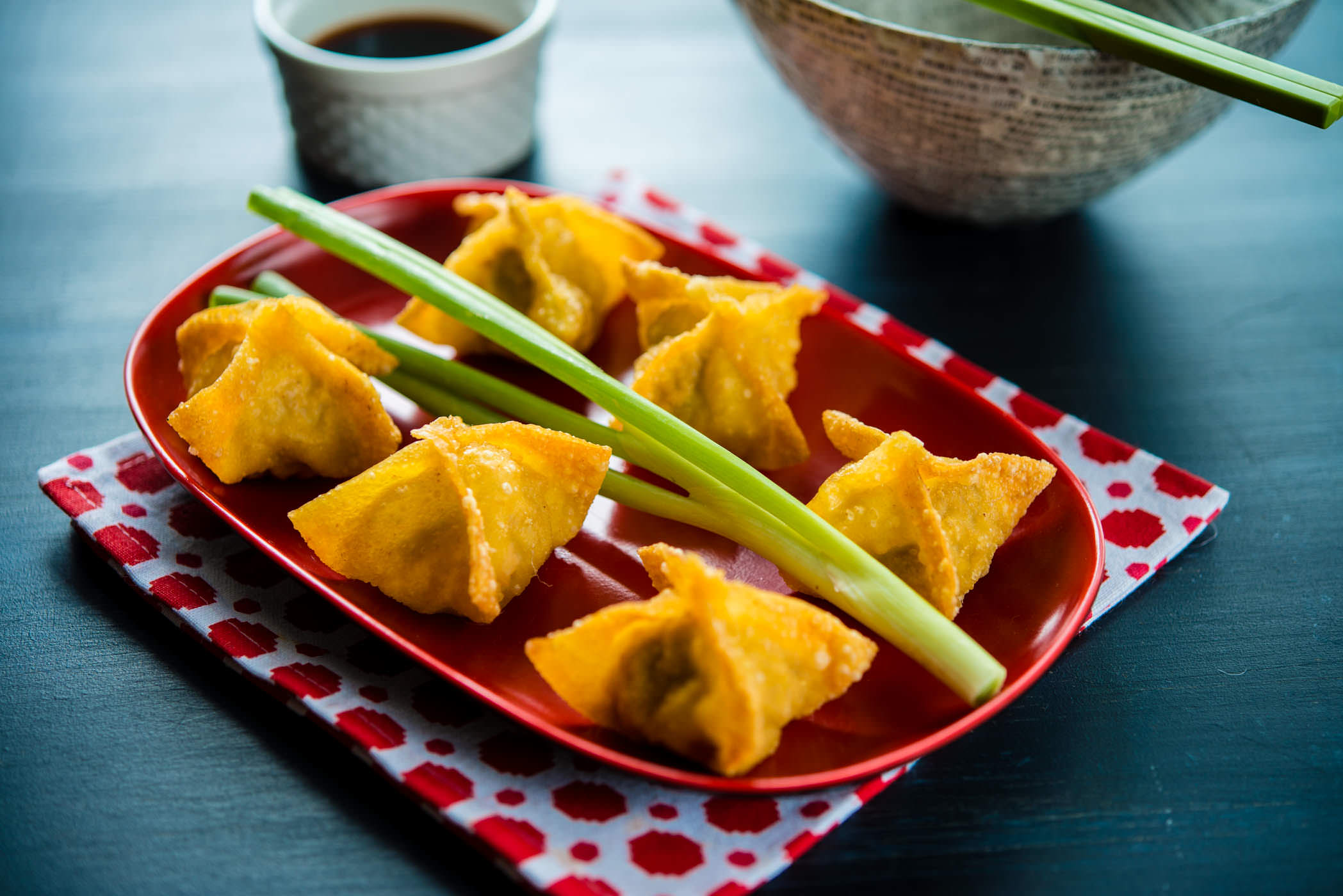 Can you fry wontons in olive oil?