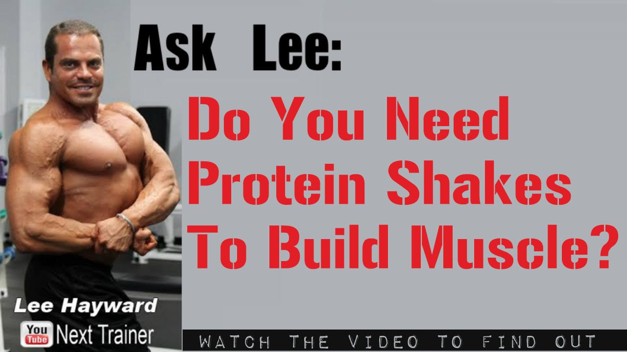 Can you gain muscle with protein shakes?