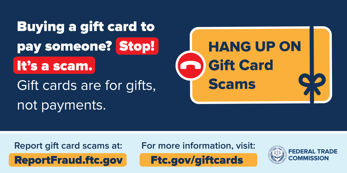 Can you get scammed with a gift card?