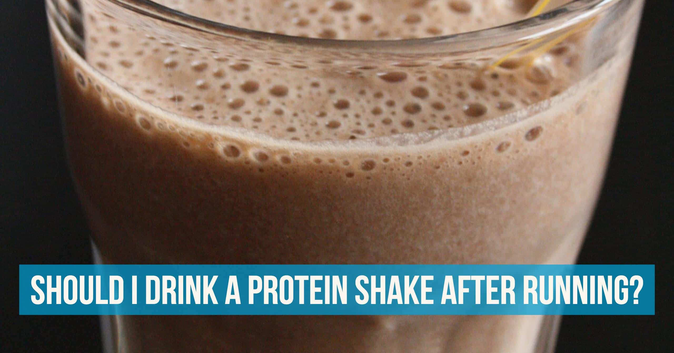 Can you have a protein shake after a run?