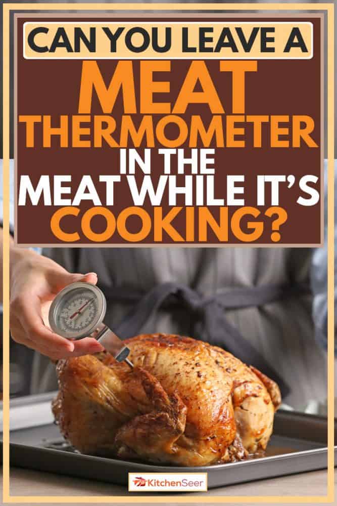 Can you leave a meat thermometer in the meat while it's cooking?