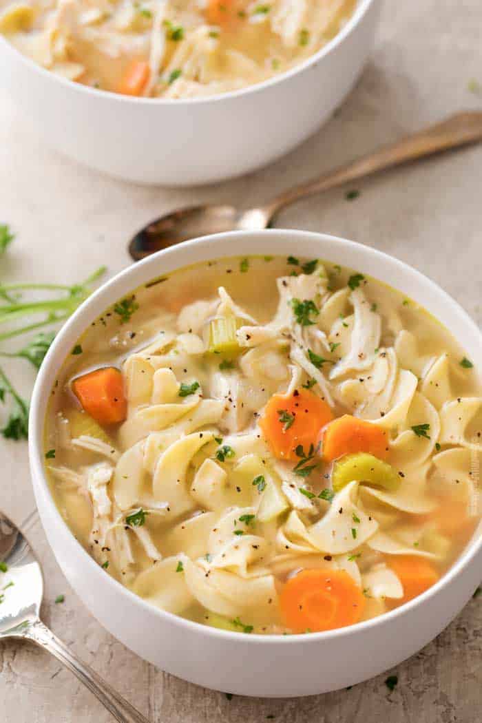 Can you leave chicken soup in the crockpot overnight?