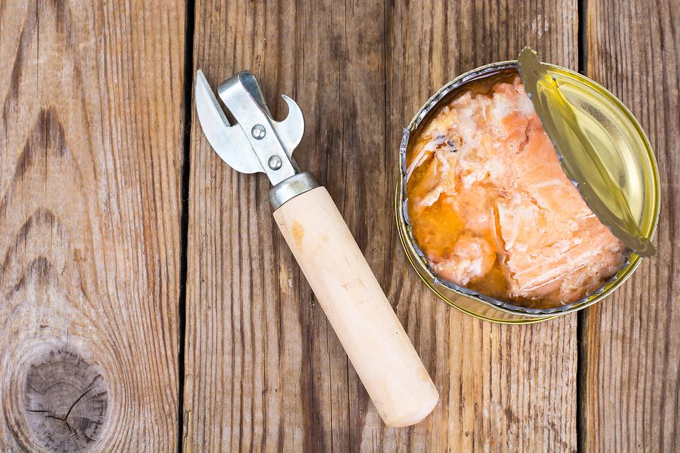 Can you leave the bones in canned salmon?