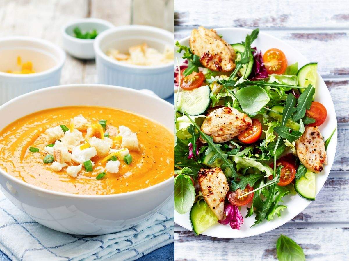 Can you lose weight eating just soup and salad?