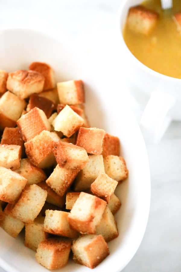 Can you make croutons for Soup the day ahead?