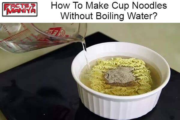 Can you make instant ramen without boiling water?