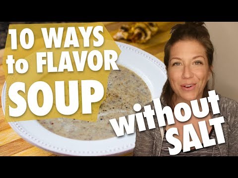 Can you make soup without salt?