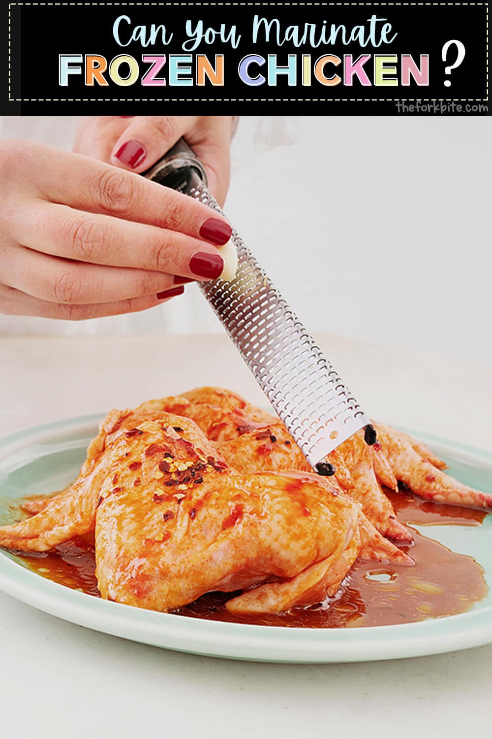 Can you marinate frozen chicken while it thaws?