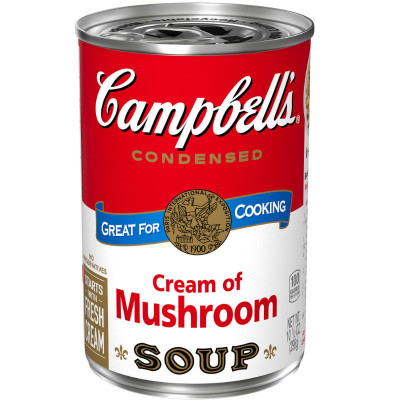 Can you microwave Campbell's cream of mushroom soup?