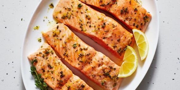 Can you microwave salmon next day?