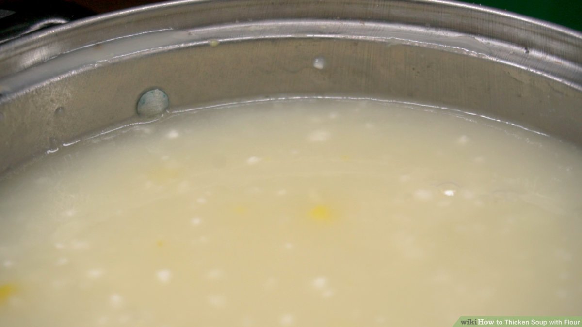 Can you mix flour and water to thicken soup?