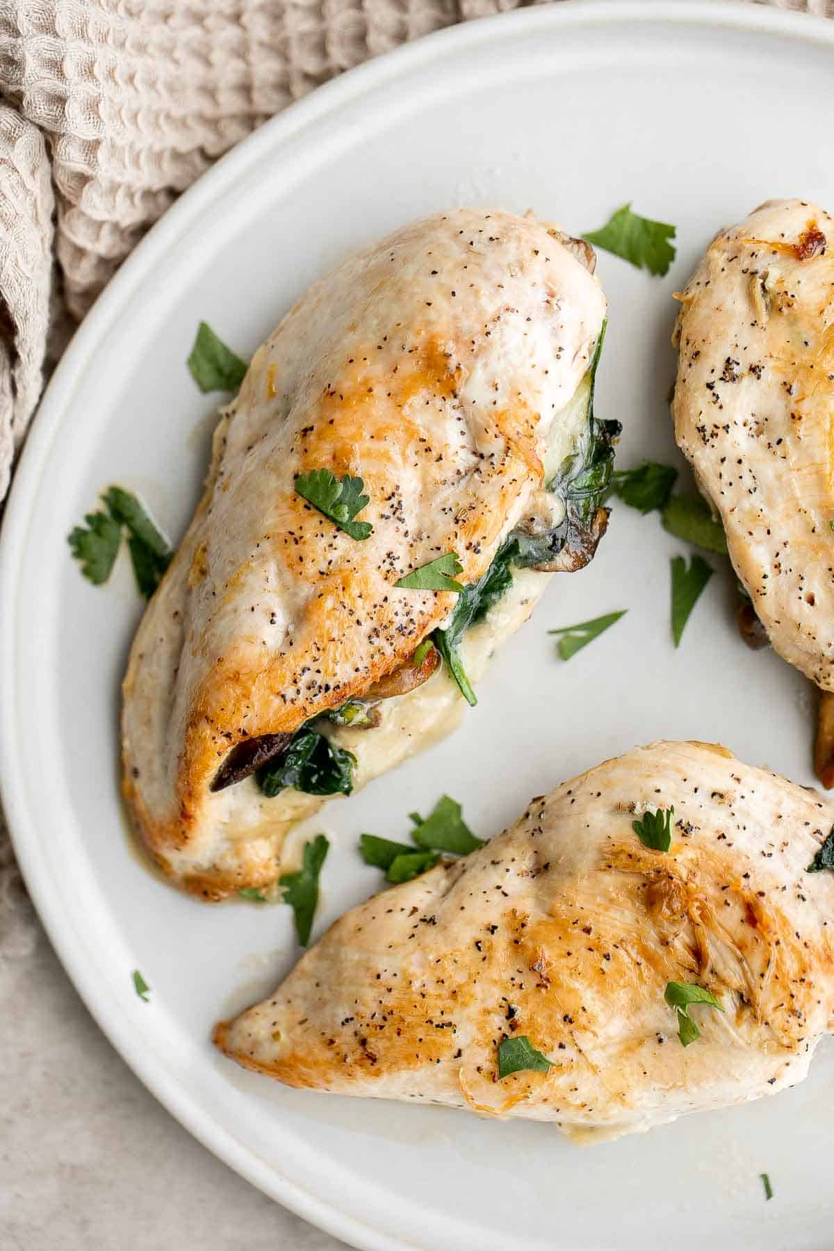 Can you prep stuffed chicken breast the night before?