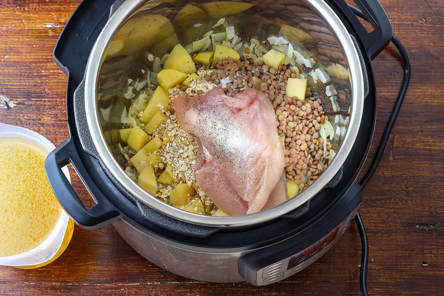 Can you pressure cook chicken without liquid?