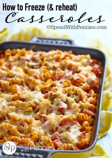 Can you put a casserole dish in the freezer?