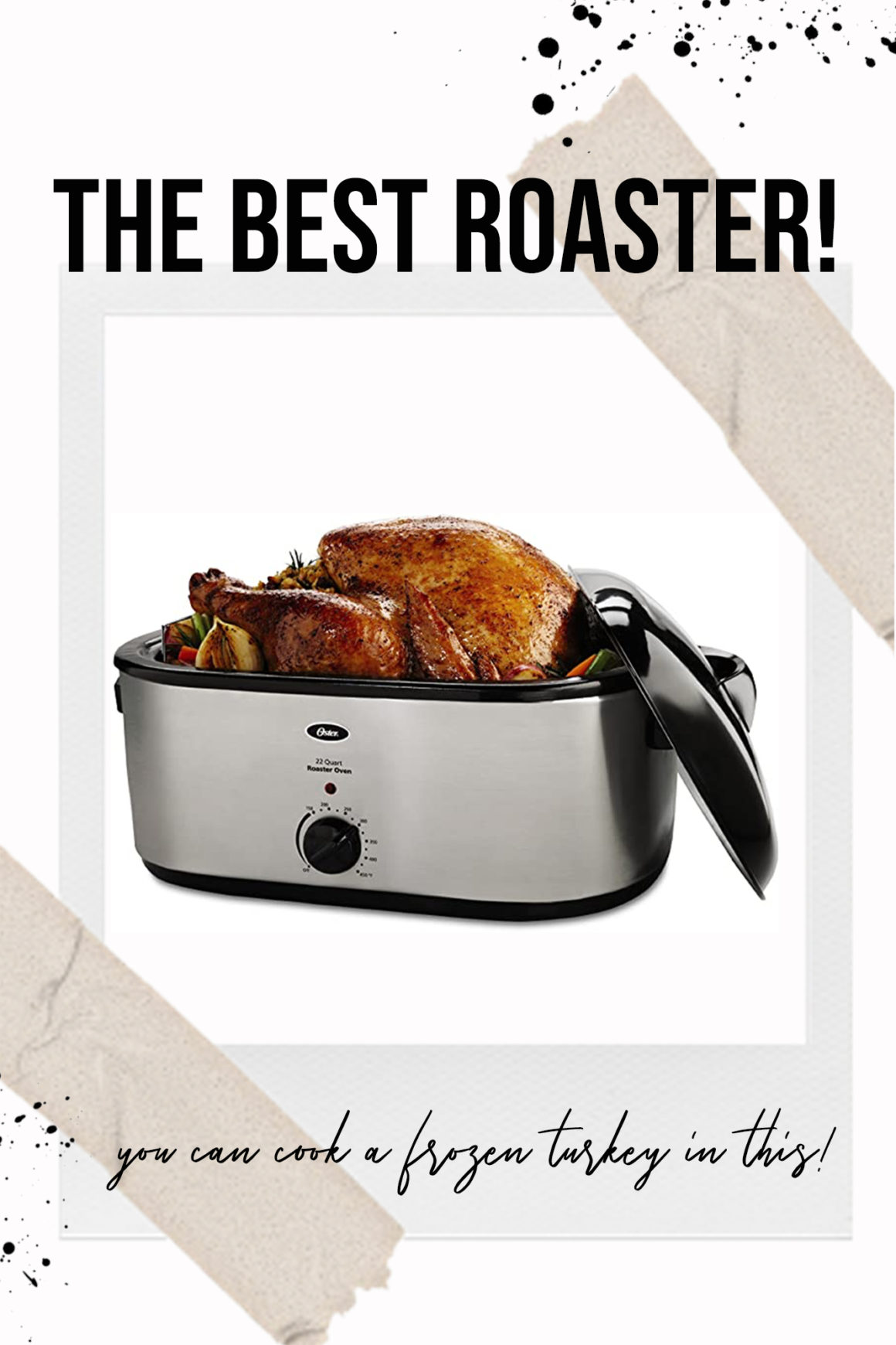 Can you put a frozen turkey in an electric roaster?