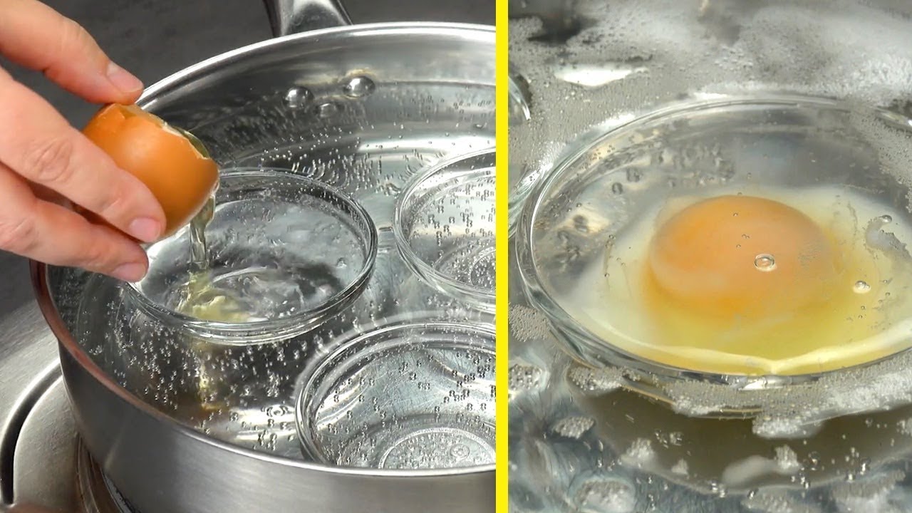Can you put a raw egg in boiling water?