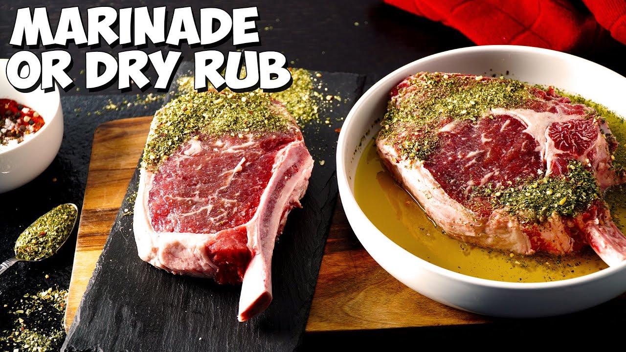 Can you put a rub on a marinated steak?
