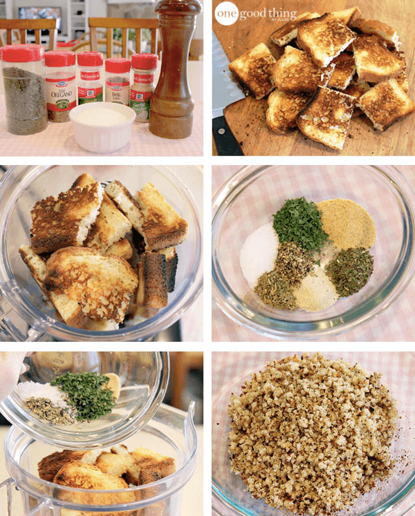 Can you put croutons in a blender?