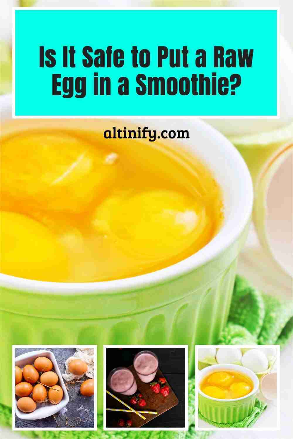 Can you put eggs in a smoothie?