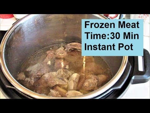 Can you put frozen bones in Instant Pot?