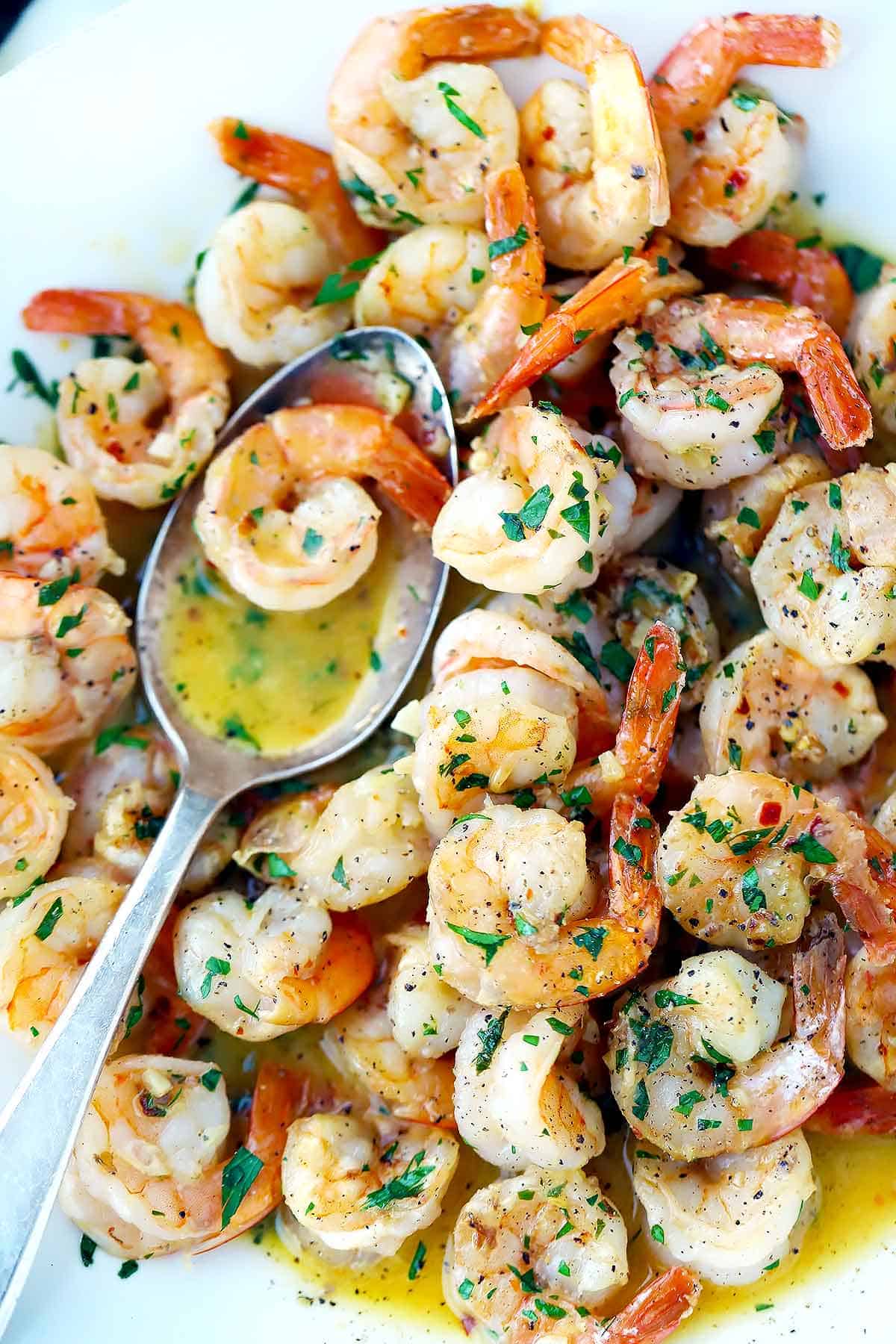 Can you put frozen shrimp in scampi?