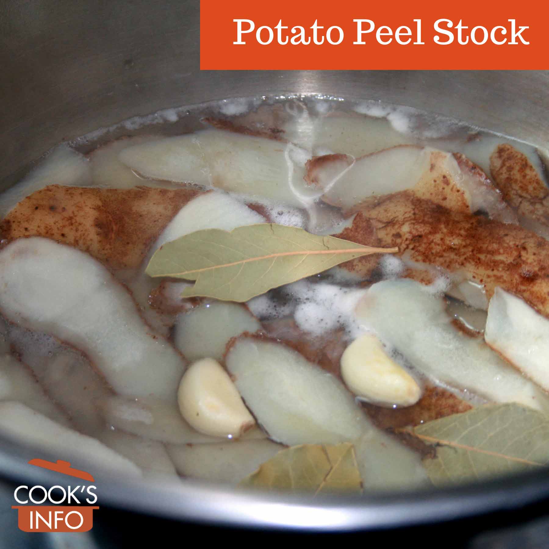 Can you put potato peels in vegetable stock?