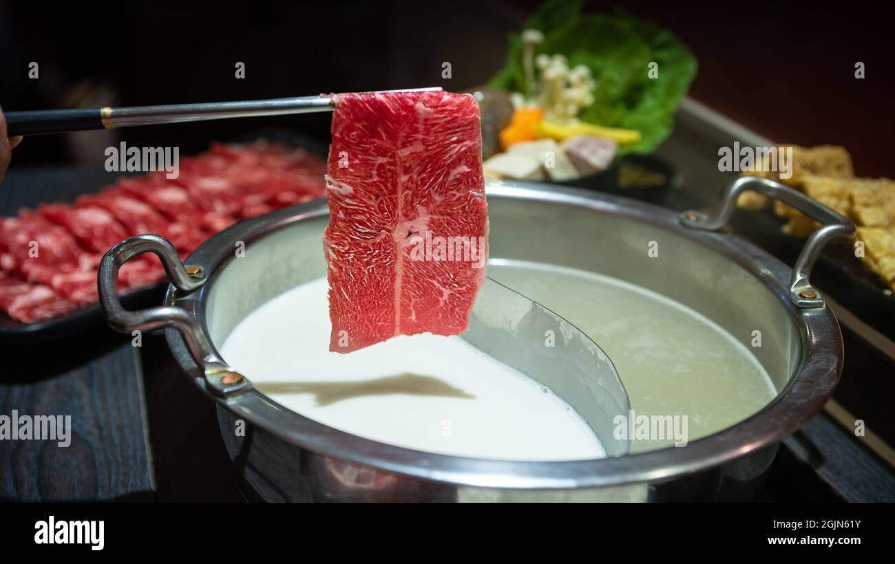 Can you put raw meat in soup?