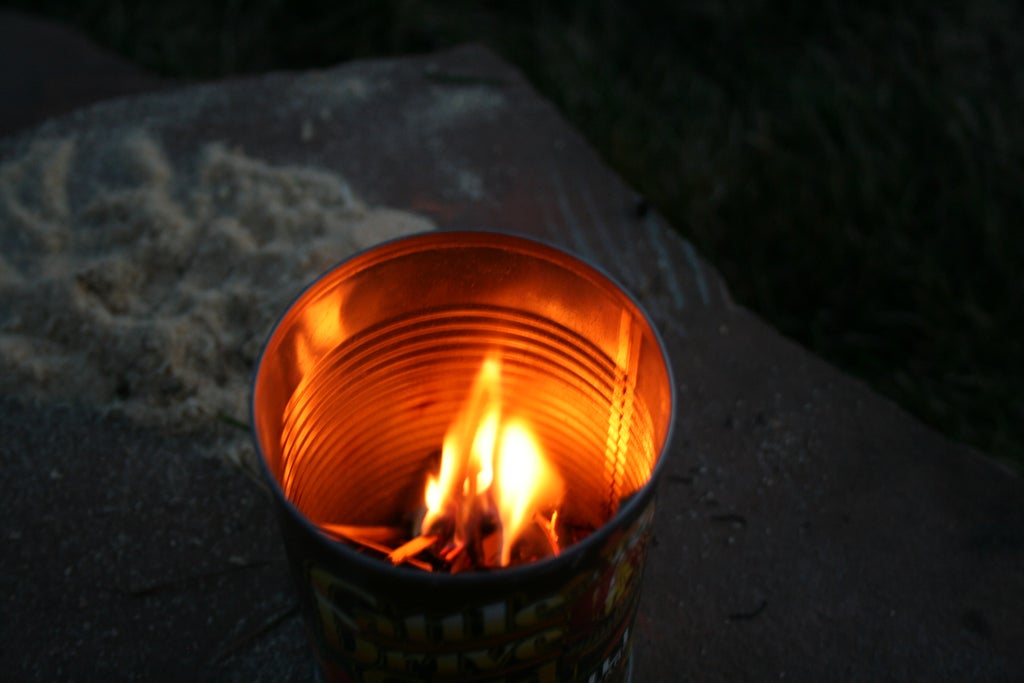 Can you put tin cans in a fire?