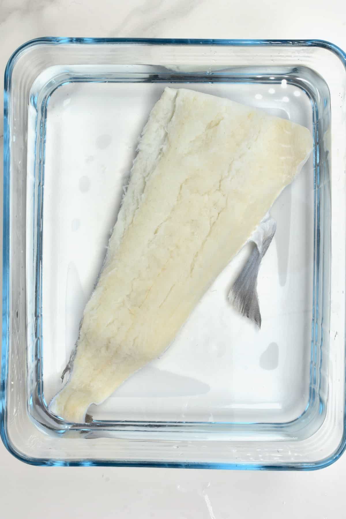 Can you soak salted cod in milk?