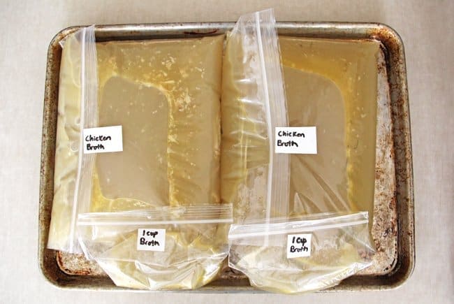 Can you store stock in ziplock bags?