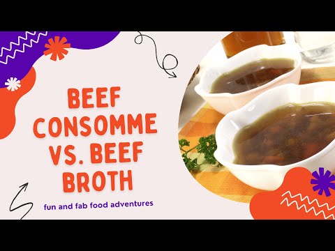 Can you substitute beef broth for consomme?