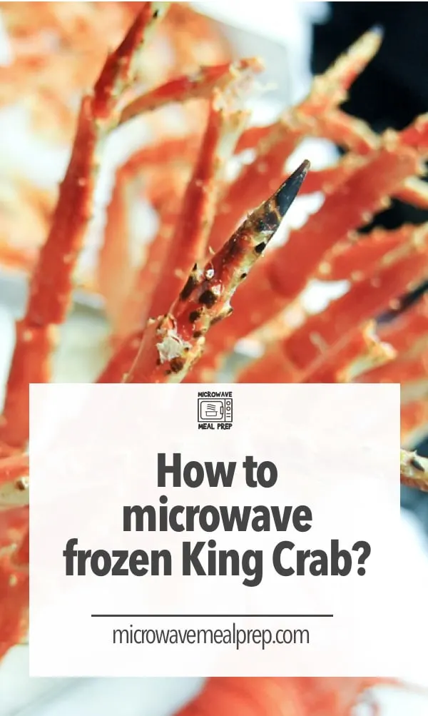 Can you thaw a frozen crab in microwave?