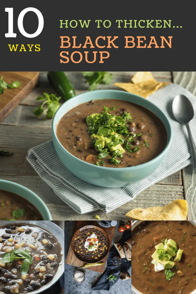 Can You thicken black bean soup?
