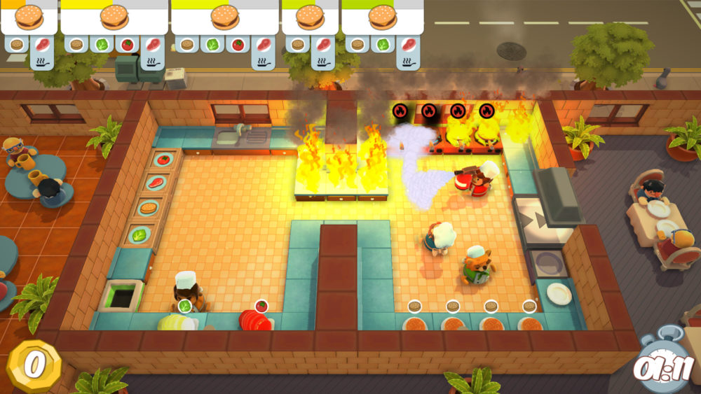 Can you throw food in overcooked?