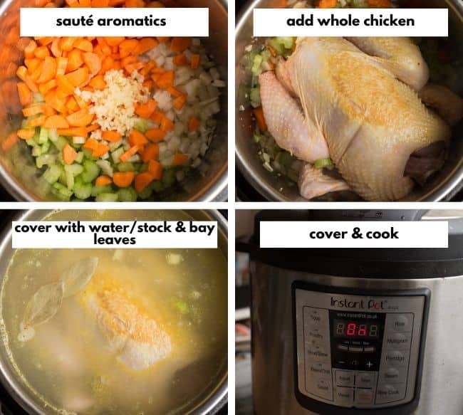 Can you use a whole frozen chicken for soup?