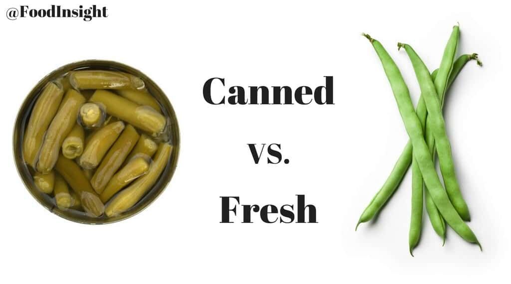 Can you use canned green beans instead of fresh green beans?