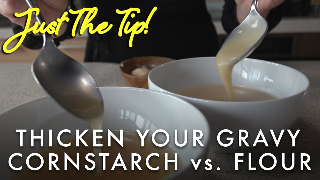 Can you use cornstarch instead of flour to thicken gravy?