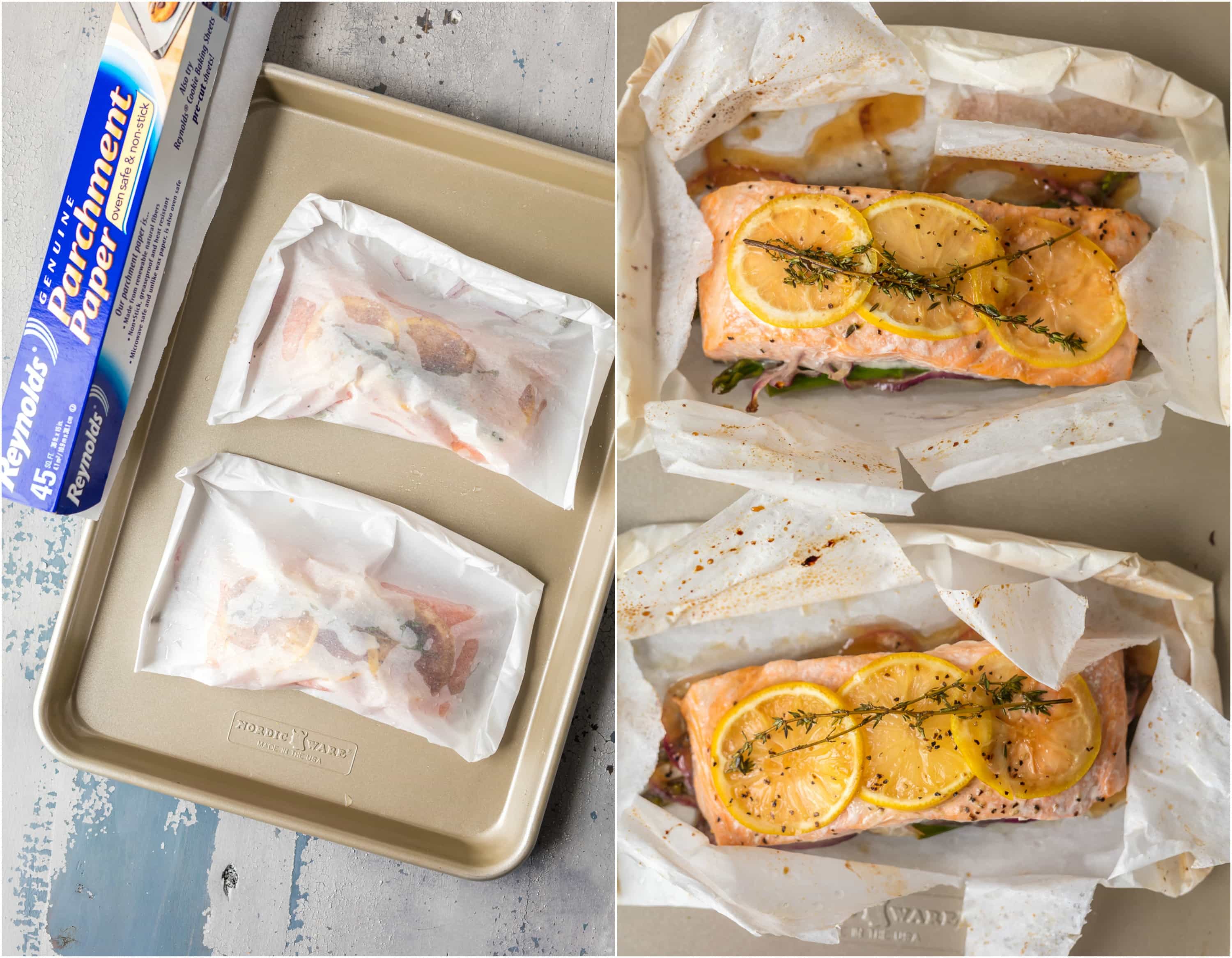 Can you use foil instead of parchment paper for salmon?