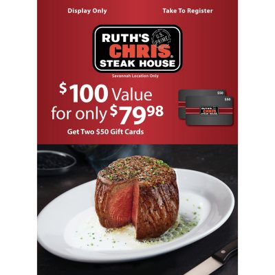 Can you use more than one gift card at Ruth Chris?